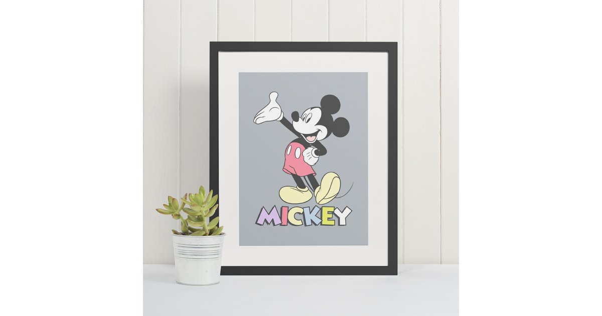 Classic Mickey Poster | Zazzle