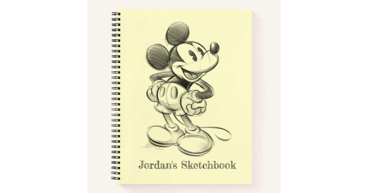 Classic Mickey | Sketch Notebook | Zazzle