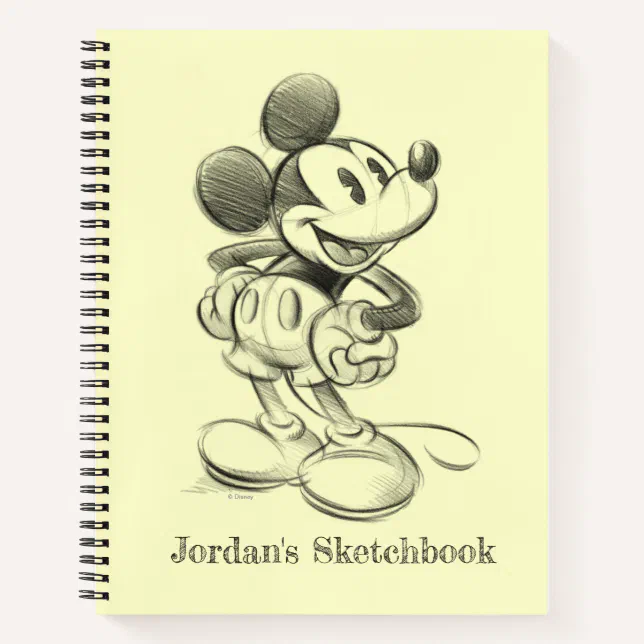 Classic Mickey | Sketch Notebook | Zazzle