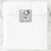 Classic Mickey Square Sticker | Zazzle