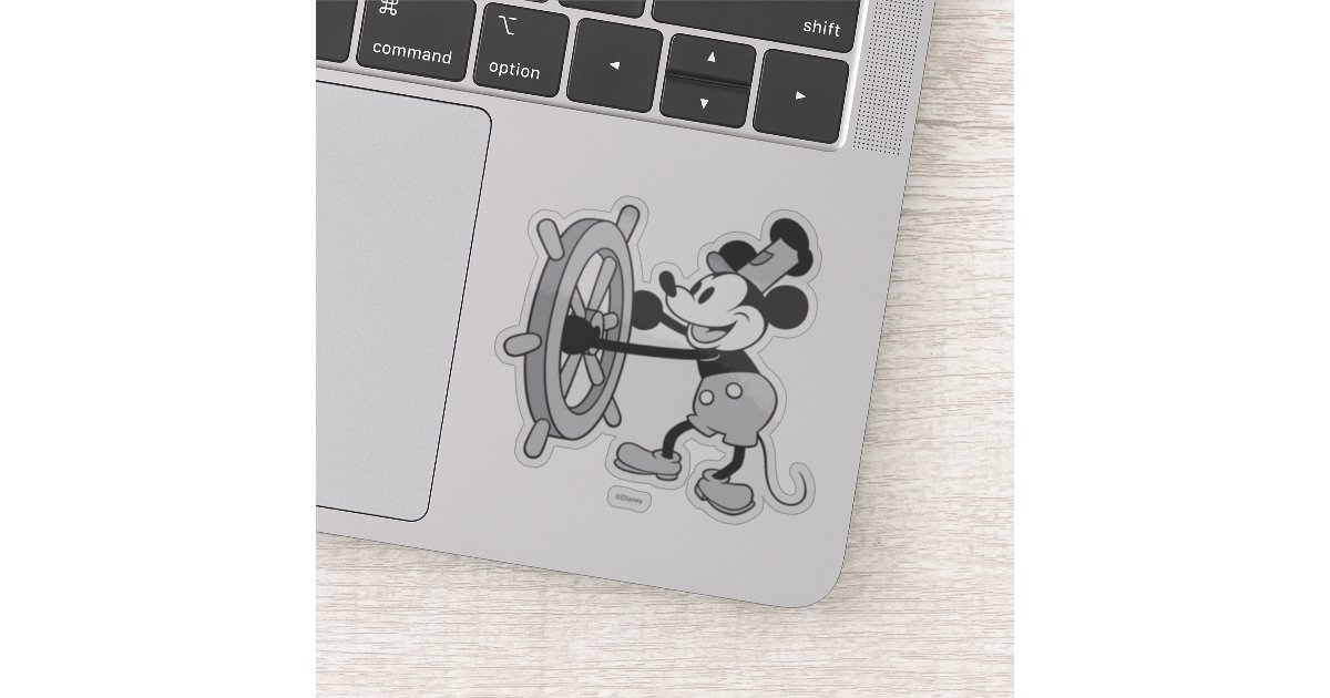 Classic Mickey | Steamboat Willie Sticker | Zazzle