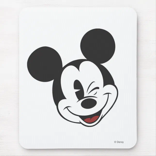 Classic Mickey Wink Mouse Pad | Zazzle