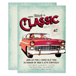 Classic Car Birthday Cards - Greeting & Photo Cards | Zazzle