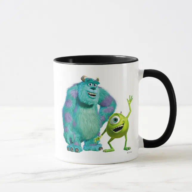 Classic Mike & Sully Waving Disney Mug | Zazzle