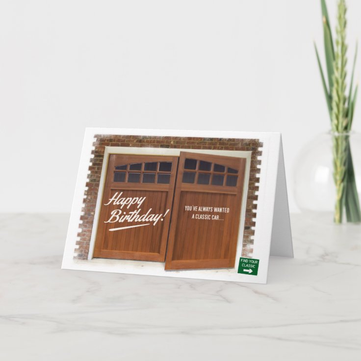 Classic Mini Birthday Card | Zazzle