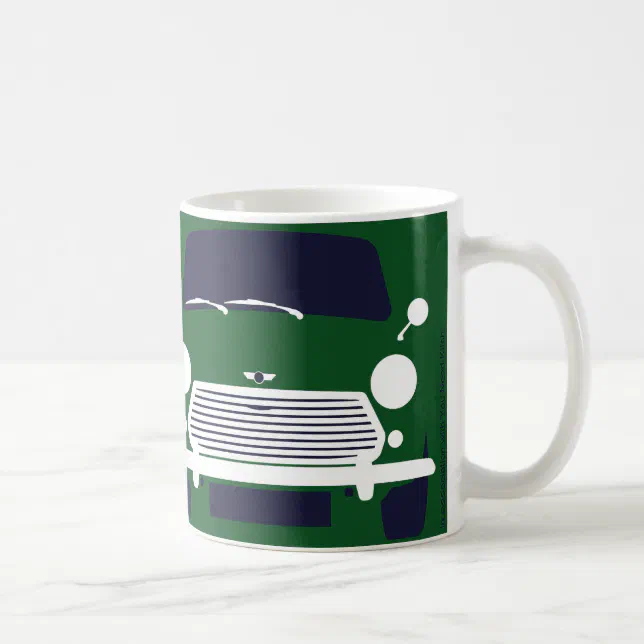 Classic Mini Cooper minimalist art mug | Zazzle