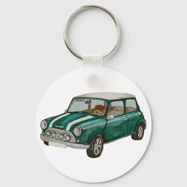 Classic Mini Keychain | Zazzle