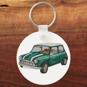 Classic Mini Keychain | Zazzle