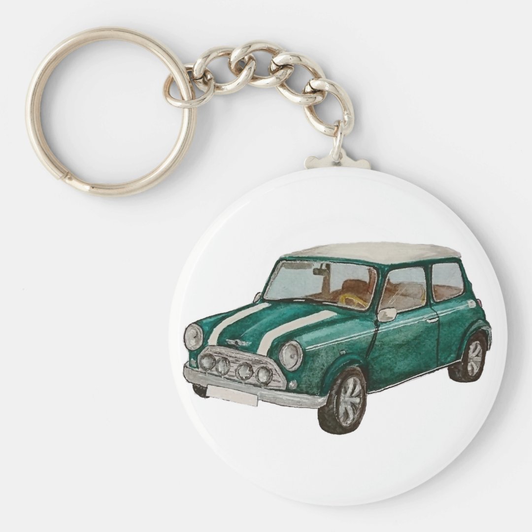 Classic Mini Keychain | Zazzle