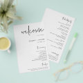 Classic Minimalist Editable Wedding Paper Program | Zazzle