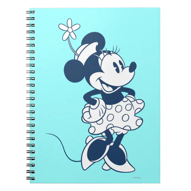 Classic Minnie | Blue Hue Notebook | Zazzle