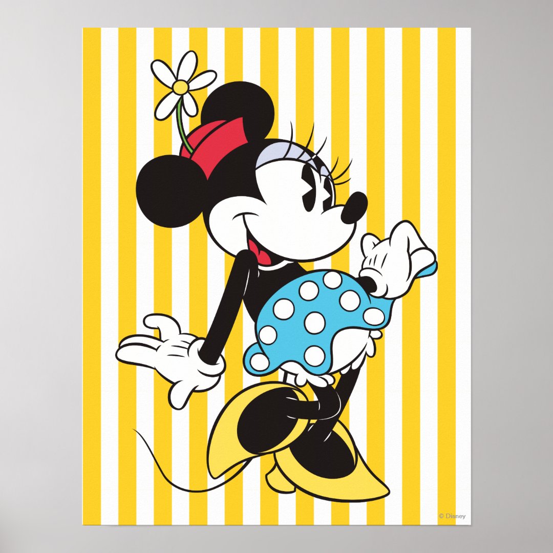 Classic Minnie Mouse 3 Poster | Zazzle