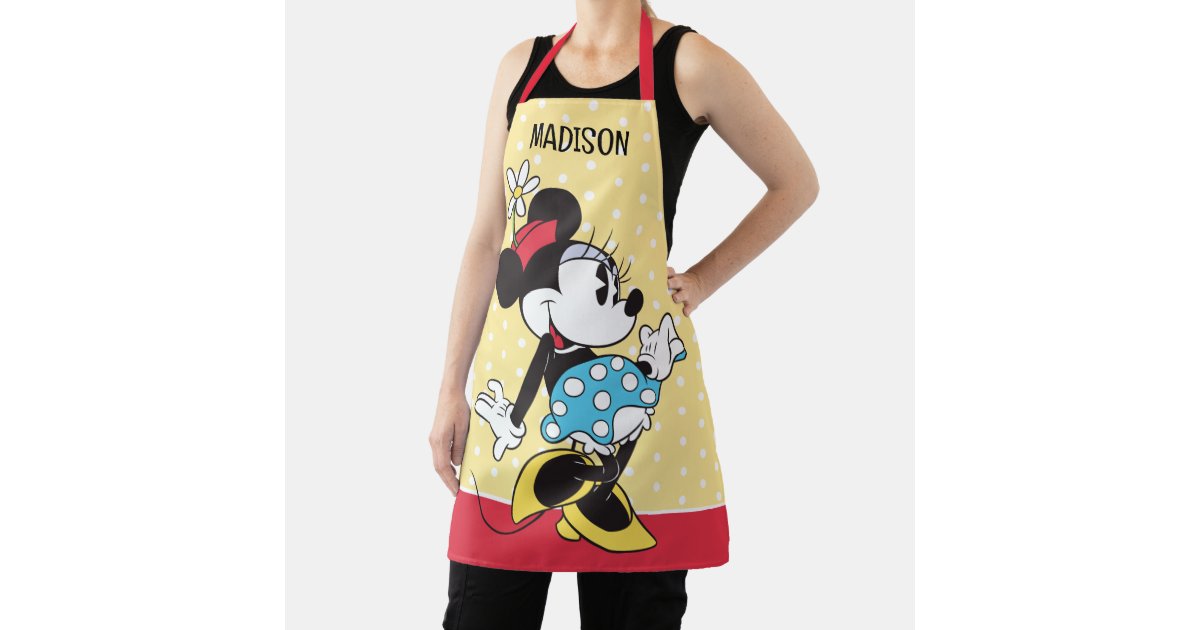 Classic Minnie Mouse Apron | Zazzle