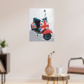 Classic Mod Scooter Poster | Zazzle