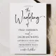 Classic Modern Minimal Minimalist Simple Wedding Invitation | Zazzle