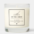 Classic Modern Mother of the Bride Gift Scented Candle | Zazzle