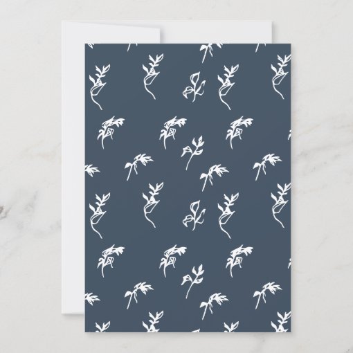 classic monogram crest navy blue rehearsal dinner invitation | Zazzle