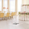 Classic Monogram Traditional Calligraphy Wedding Floor Decals | Zazzle