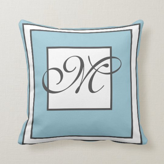 Classic Monogrammed Throw Pillow | Zazzle.com