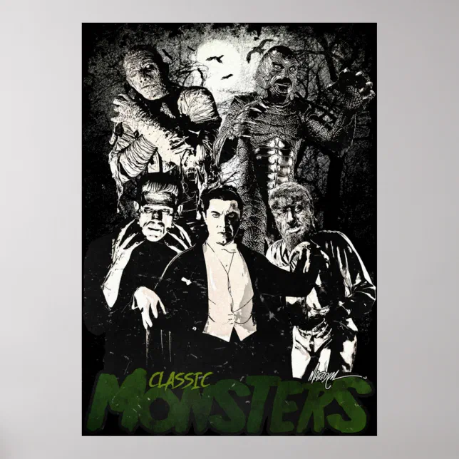 CLASSIC MONSTERS POSTER | Zazzle