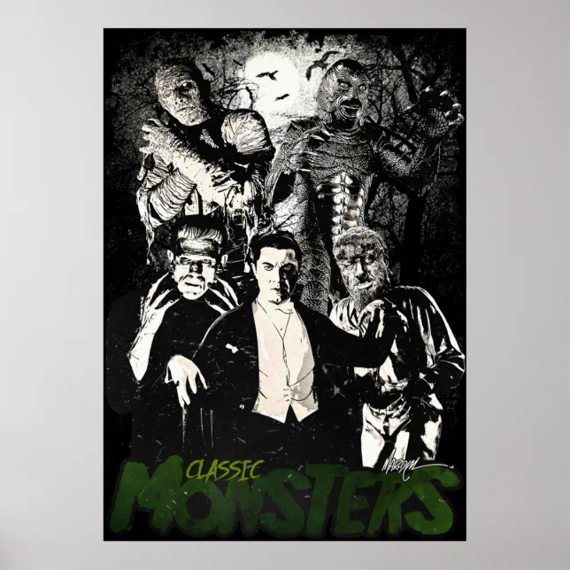 CLASSIC MONSTERS POSTER | Zazzle