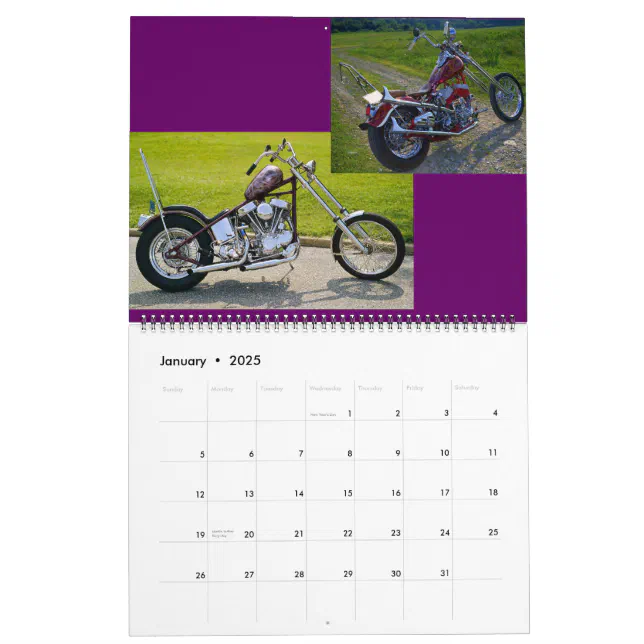 Classic Motorcycle Choppers II 2015.. Calendar | Zazzle