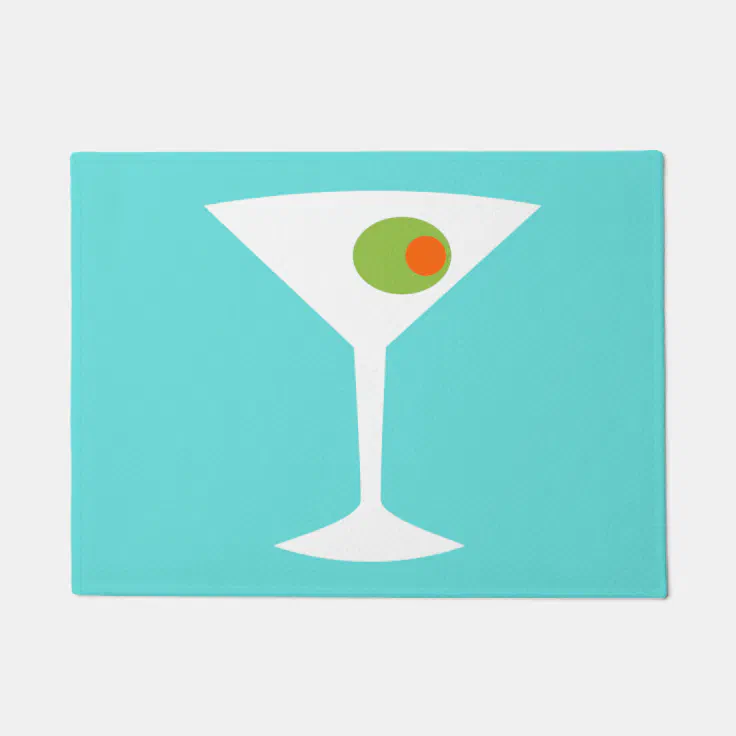 Classic Movie Martini Door Mat | Zazzle