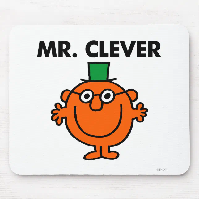 Classic Mr. Clever Logo Mouse Pad | Zazzle