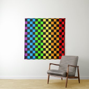 Classic Multi Color Checkered Design Backdrop | Zazzle