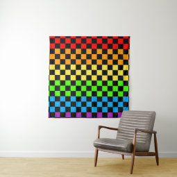 Classic Multi Color Checkered Design Backdrop | Zazzle