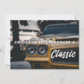 Classic Muscle Car Birthday Invitation | Zazzle