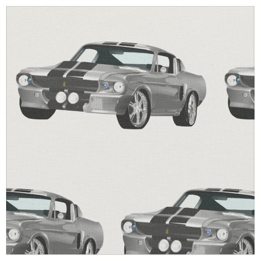 Classic Muscle Car Fabric | Zazzle