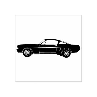 Classic Muscle Car Rubber Stamp | Zazzle