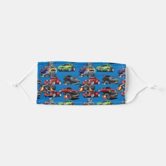 Classic Muscle Cars and Hot Rods Cartoon Adult Cloth Face Mask | Zazzle