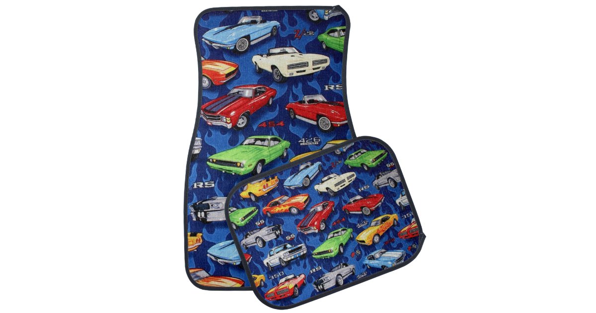 Classic Muscle Cars Car Floor Mat | Zazzle
