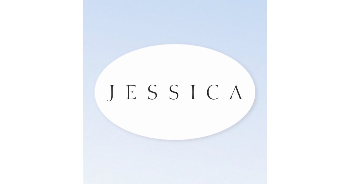 Classic Name (or word) Oval Sticker | Zazzle
