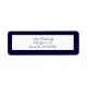 Classic Navy Return Address Label | Zazzle