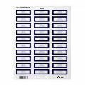 Classic Navy Return Address Label | Zazzle