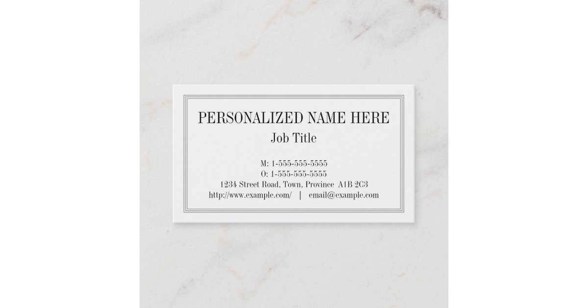 Classic, Old Fashioned Business Card | Zazzle