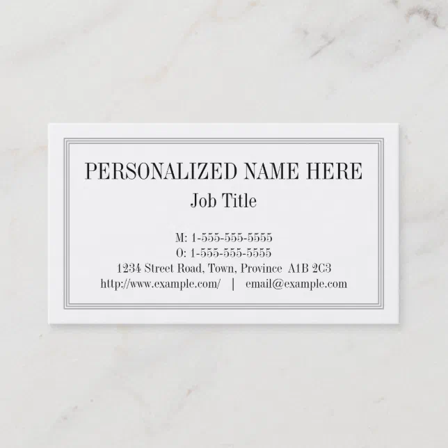 Classic, Old Fashioned Business Card | Zazzle