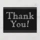 Classic, Old Fashioned "Thank You!" Postcard | Zazzle