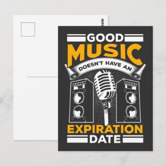 Classic Old Rock Music Lover Festival Concert Fan Postcard | Zazzle