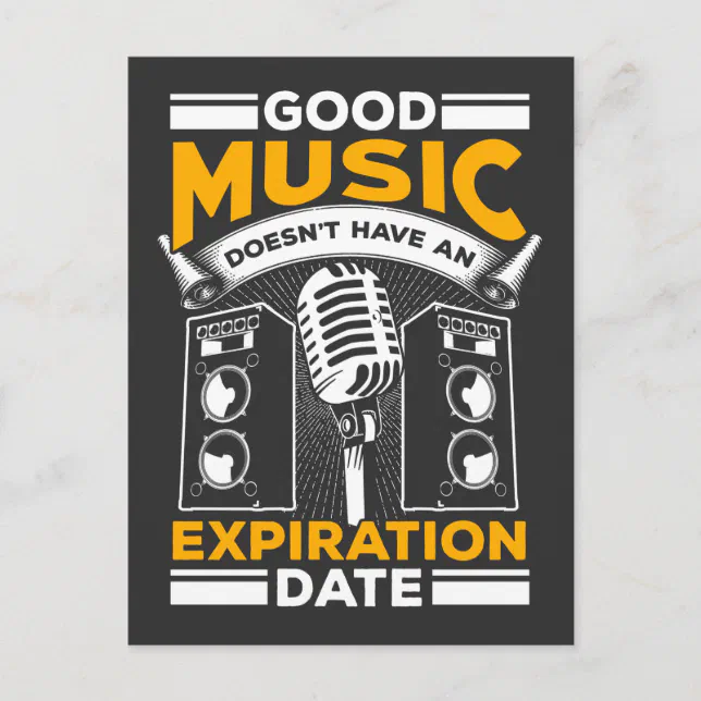 Classic Old Rock Music Lover Festival Concert Fan Postcard | Zazzle