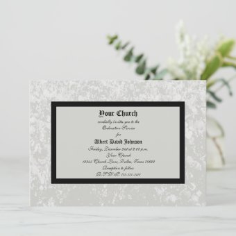 Classic Ordination Invitation Issued by Church | Zazzle