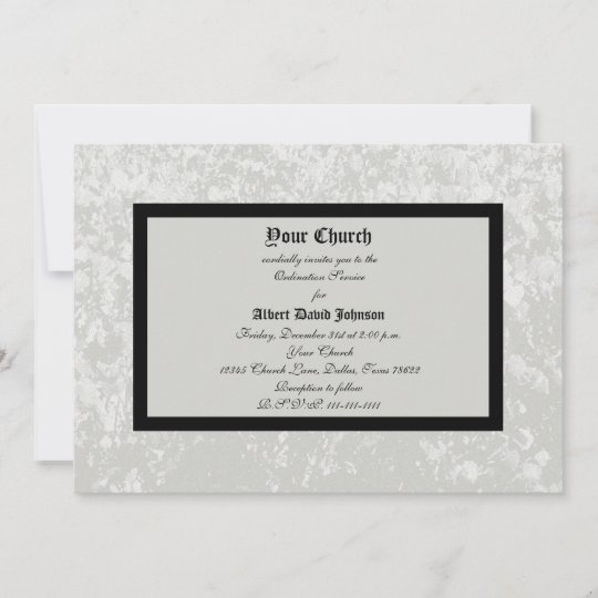 Classic Ordination Invitation Issued by Church | Zazzle.com