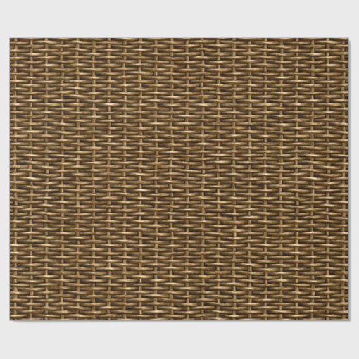 Classic Over and Under Basketweave Texture Wrapping Paper | Zazzle