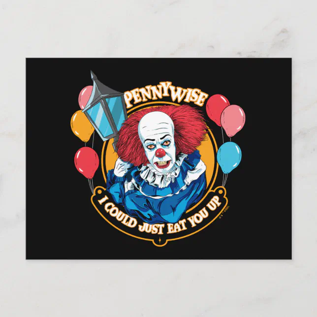 Classic Pennywise - I Could Just Eat You Up Postcard | Zazzle