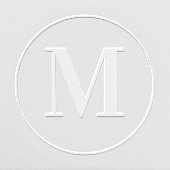 Classic Personalized Circle Monogram Initial Embosser | Zazzle