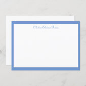 Classic Personalized Flat Note Card | Zazzle