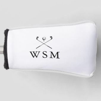 Classic Personalized Monogram Golf Clubs Golf Head Golf Head Cover | Zazzle